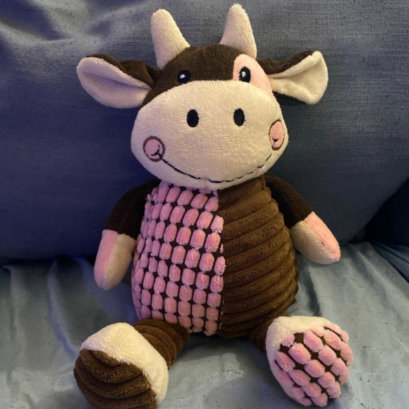 Dan Dee | Toys | Charming Brown And Pink Stuffed Cow Toy | Poshmark